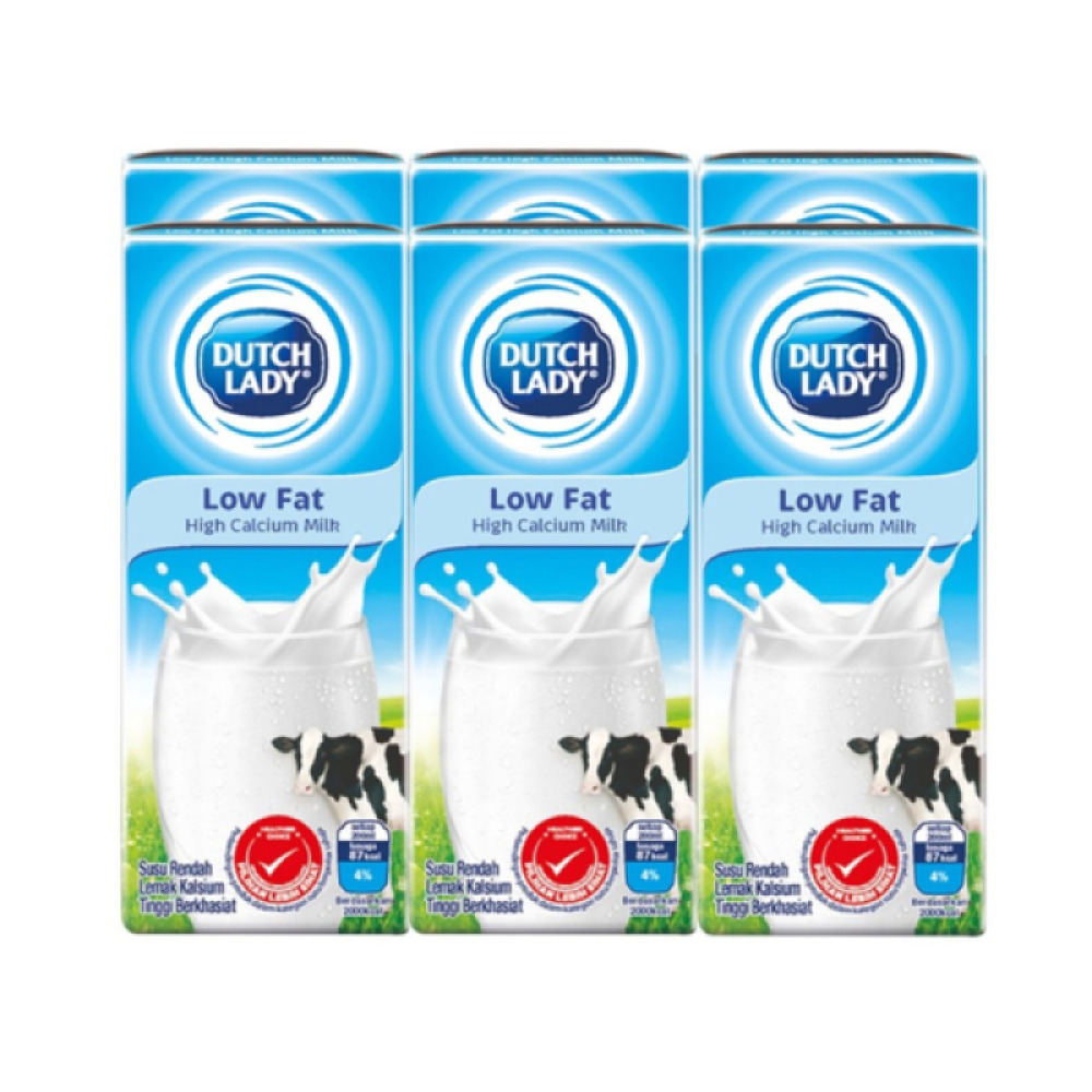 D/LADY PF UHT LOW FAT MILK 200ML*6's