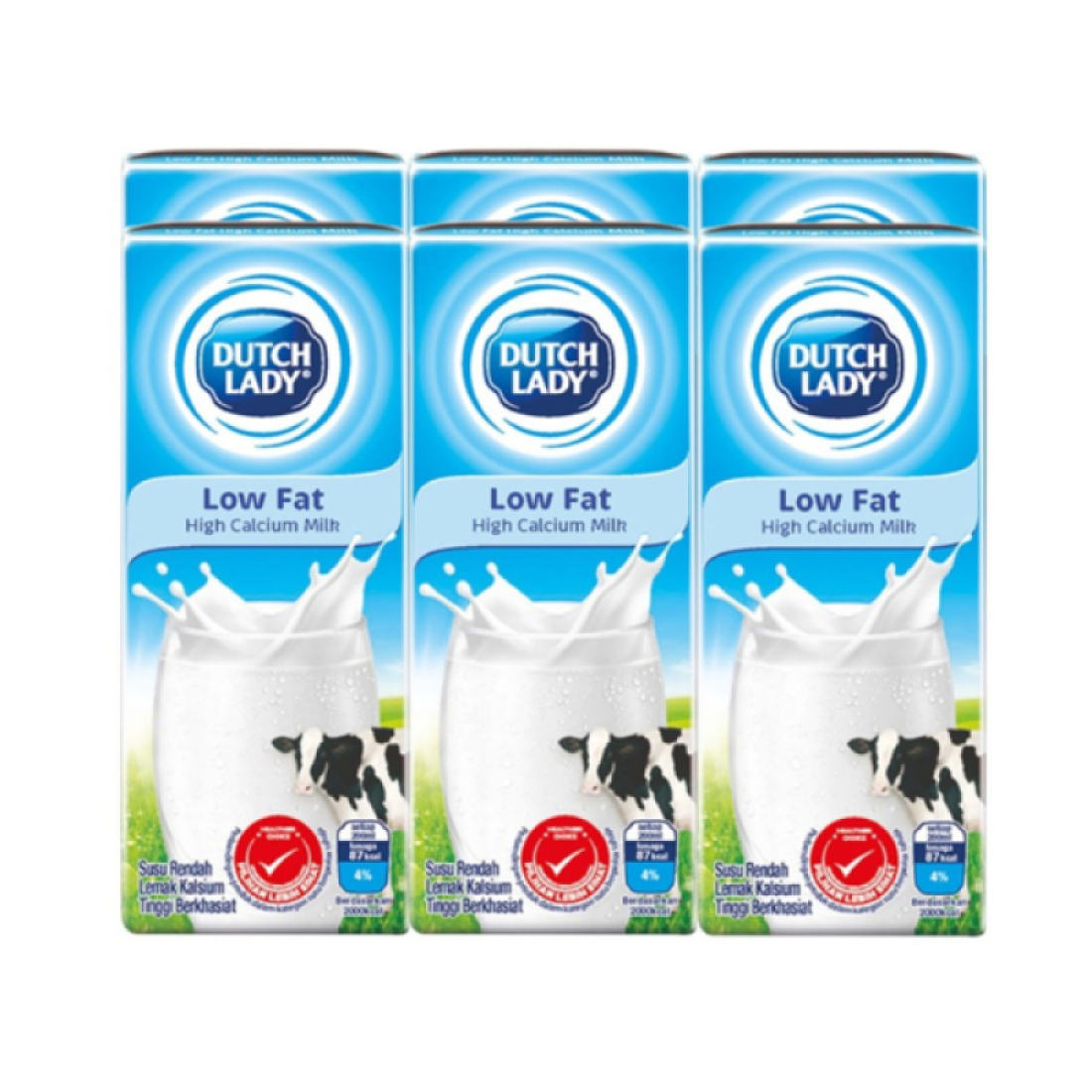D/LADY PF UHT LOW FAT MILK 200ML*6's