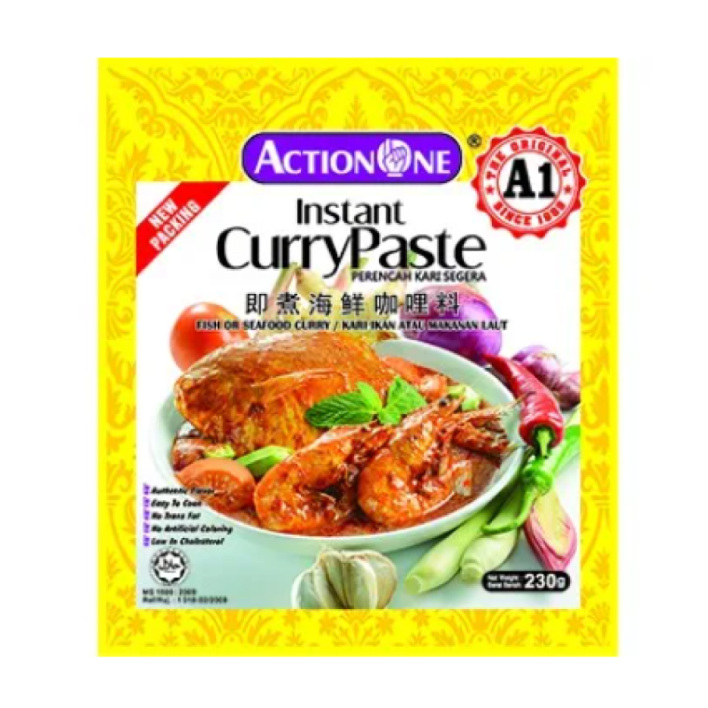 ACTION ONE CURRY MIX(FISH/SEAFOOD) 230G