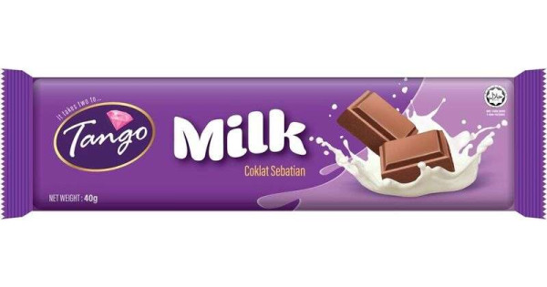 TANGO CHOCOLATE BAR MILK 40GM