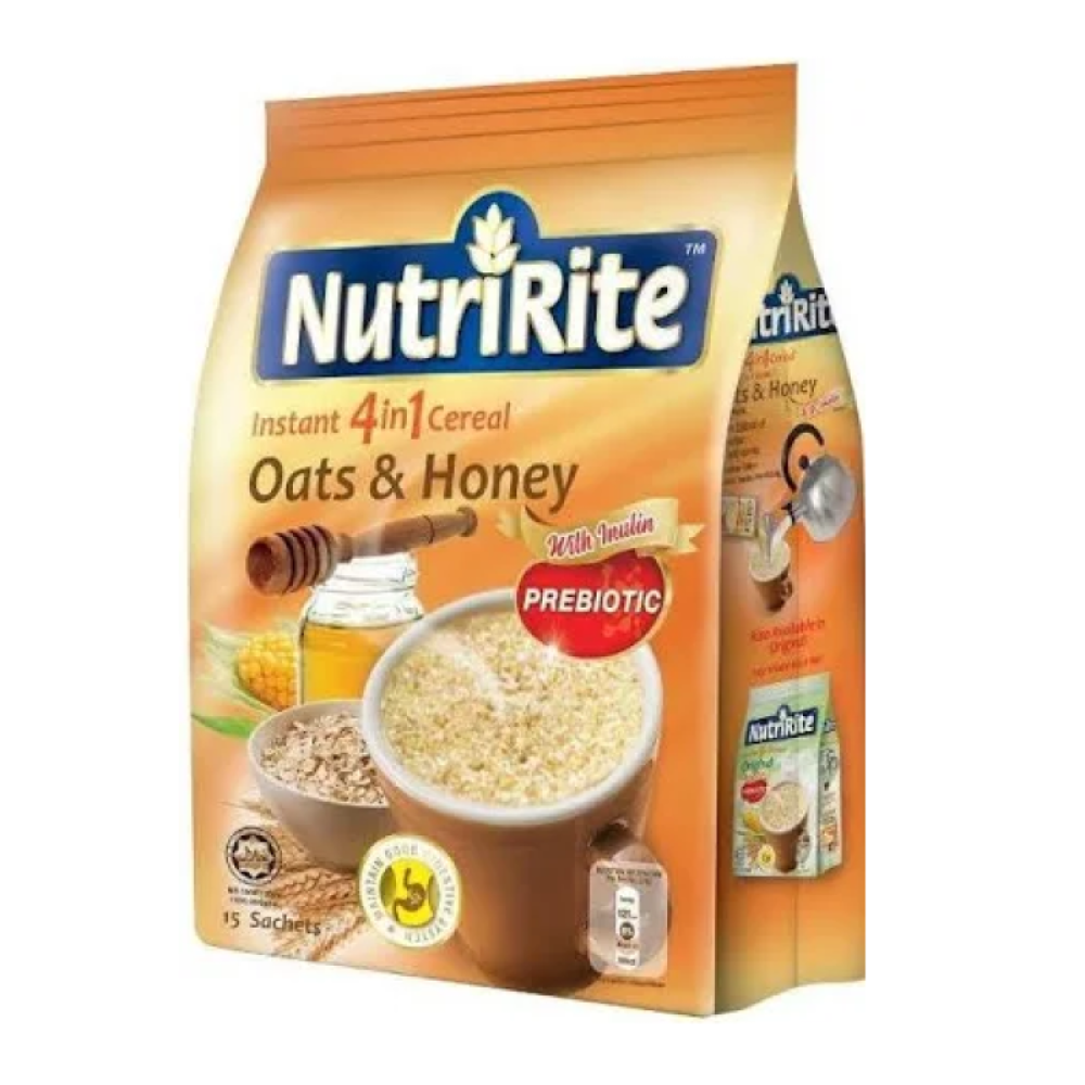 NUTRIRITE 4IN1 CEREAL OATS & HONEY 28GM*15