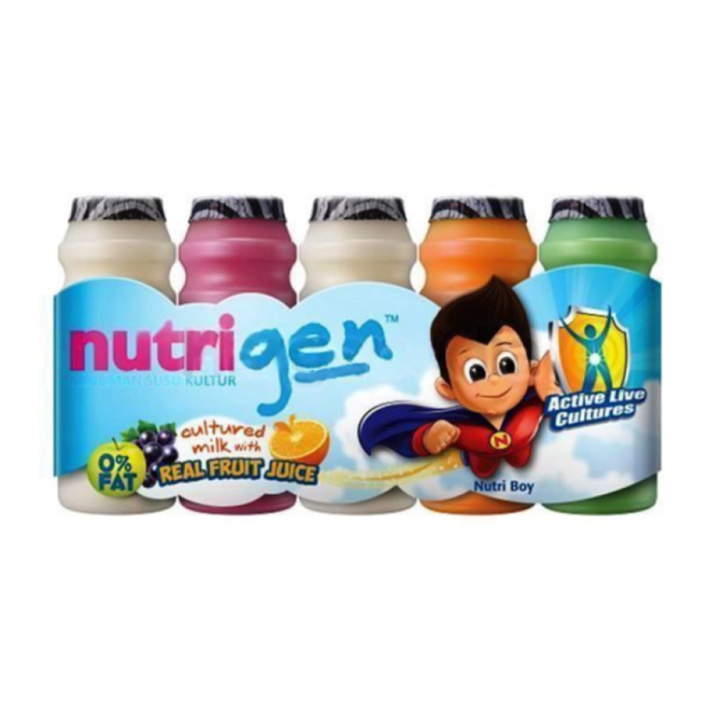 NUTRIGEN CULTURED MILK ASSTD 5*125ML