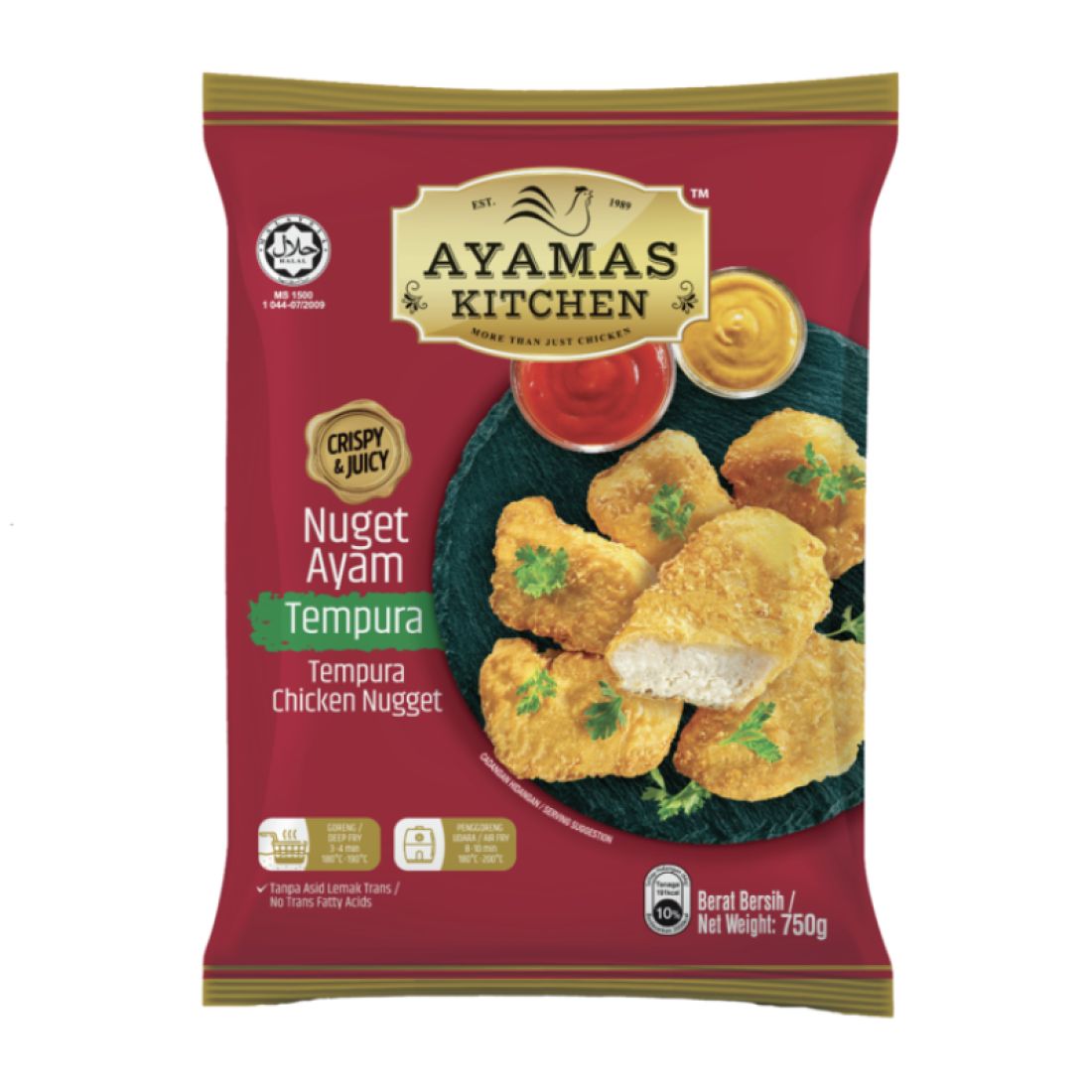 AYAMAS KITCHEN TEMPURA CHIC NUGGET 750G