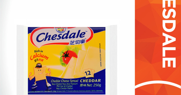 CHESDALE CHEESE 12'S 250G