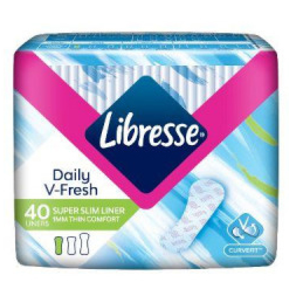 LIBRESSE S/SLIM P/LINER 15.5CM 40S