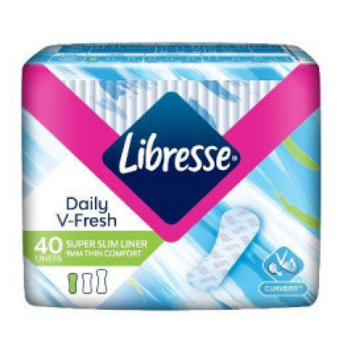 LIBRESSE S/SLIM P/LINER 15.5CM 40S